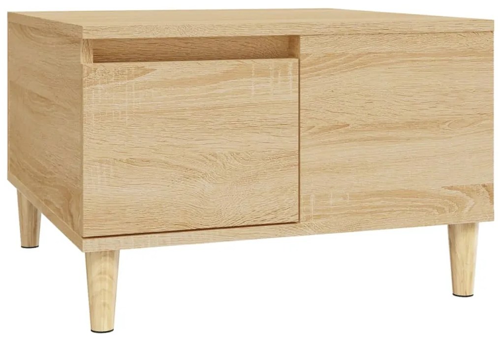 Konferenční stolek kouřový dub 55x55x36,5 cm kompozitní dřevo