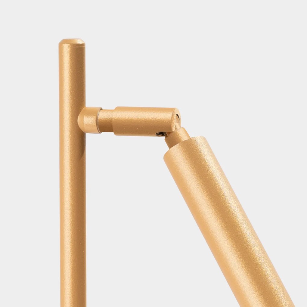 Stolní lampa Pastelo, 1x zlaté kovové stínítko