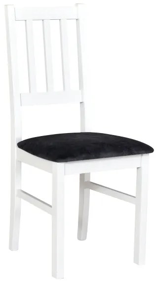 Drewmix jídelní sestava DX 42 odstín dřeva (židle + nohy stolu) grandson, odstín lamina (deska stolu) grafit, potahový materiál látka