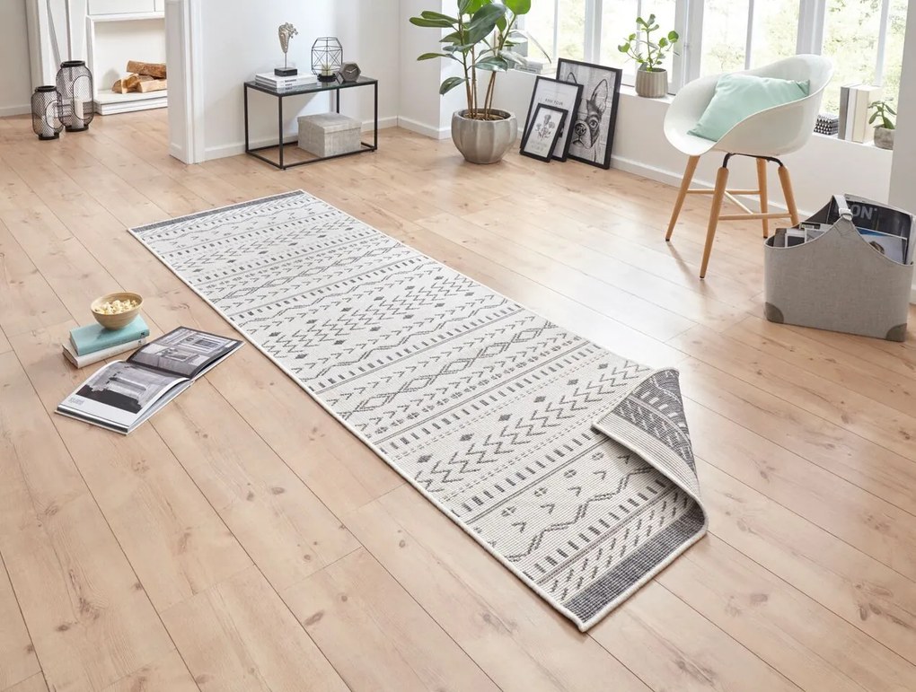 NORTHRUGS - Hanse Home koberce Kusový koberec Twin Supreme 103437 Kuba grey creme – na ven i na doma - 200x290 cm