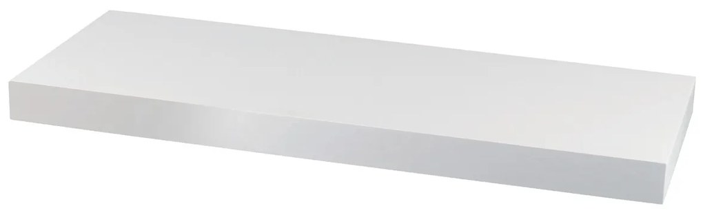Nástěnná polička 60 cm, barva bílá matná