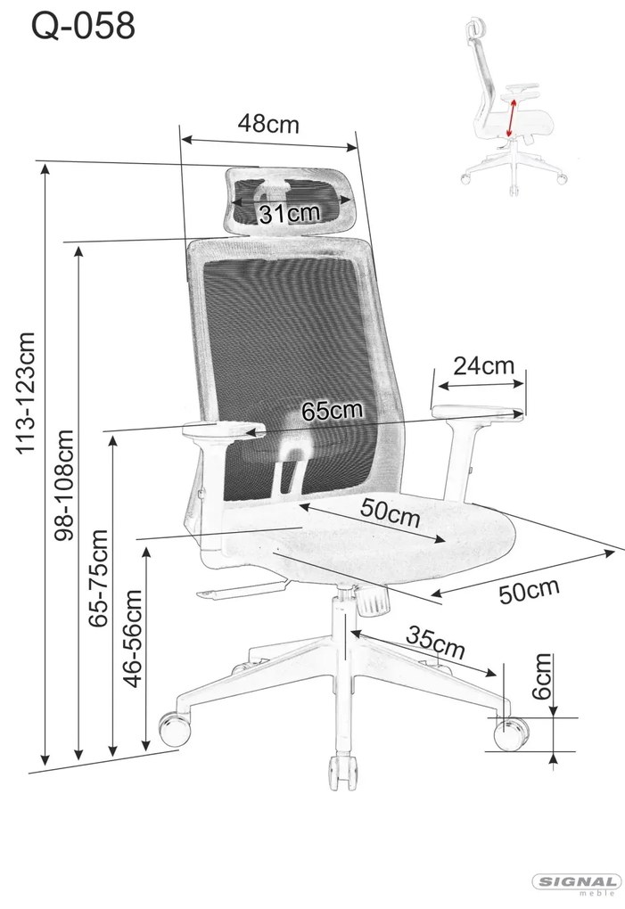 Kancelářská židle Notra černá