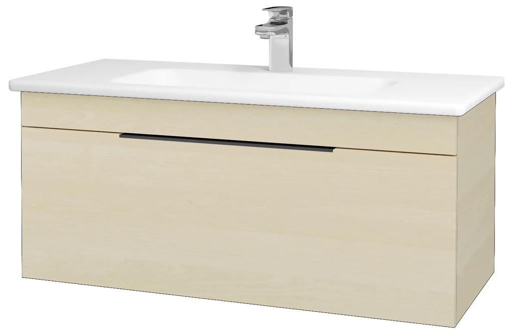 Dřevojas Koupelnová skříň ASTON SZZ 100 Varianta: D01 Beton / Úchytka T04 / D01 Beton