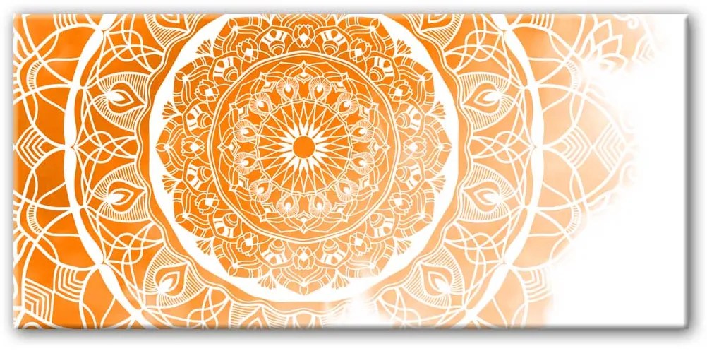 Obraz mandala Orange Velikost (šířka x výška): 150x70 cm