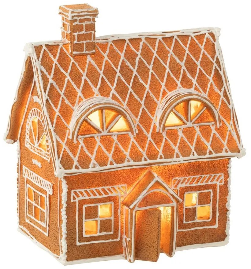 Vánoční perníková chaloupka s Led světýlky Gingerbread House - 18*14*22cm