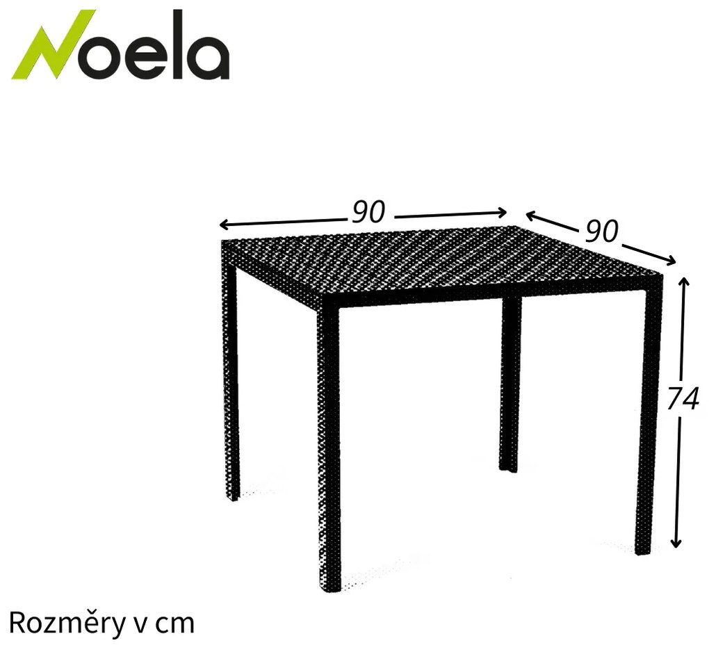 Noela Bezúdržbový kovový stůl Viking M