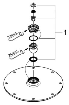 GROHE 28368000 - Hlavová sprcha RAINSHOWER COSMOPOLITAN pr. 210 mm lesklý chrom