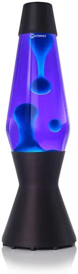 Mathmos Astro Black, originální lávová lampa, matně černá s fialovou tekutinou a tyrkysovou lávou, výška 43cm