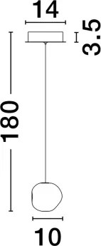 Závěsné LED svítidlo NOVA LUCE IFOS 6W 3000K 9511011