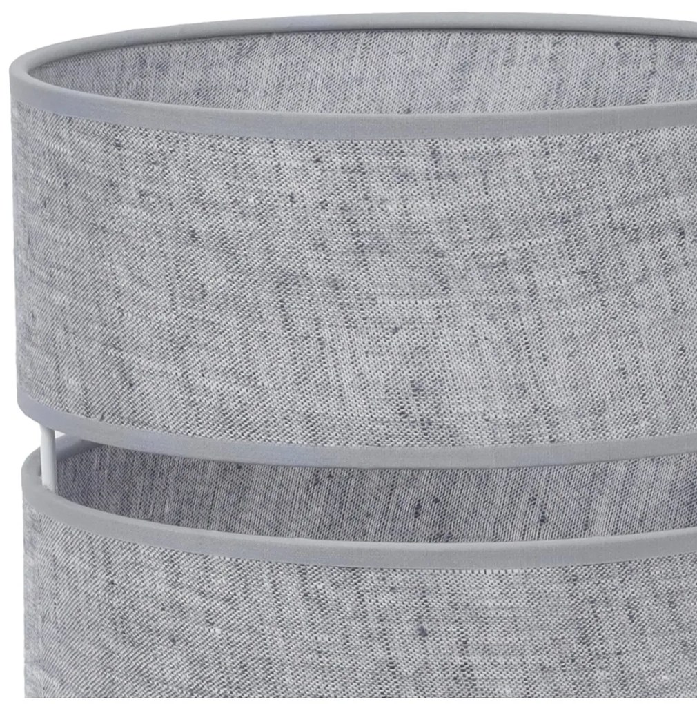Závěsné svítidlo Jen, 1x šedé textilní stínítko, (fi 20 cm), w