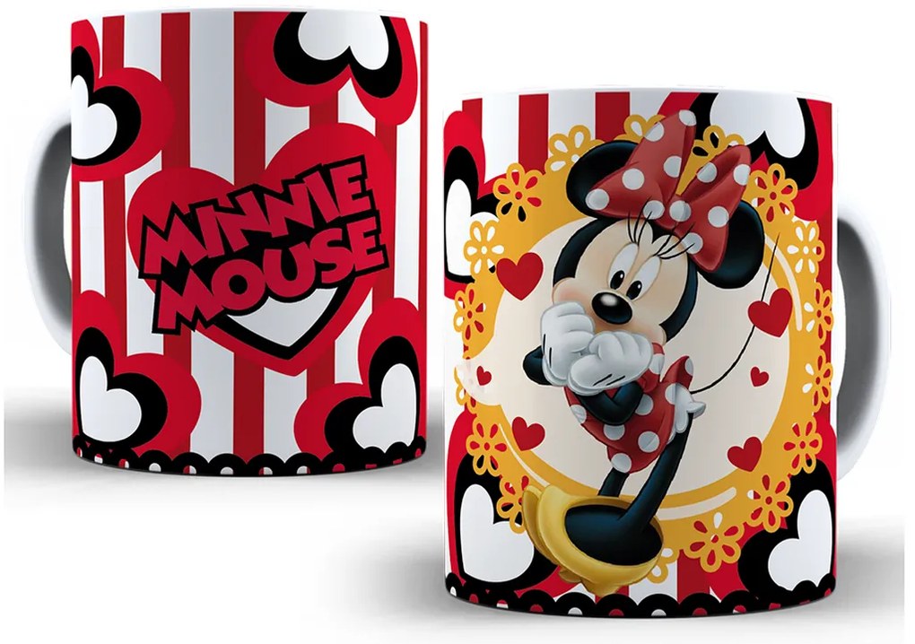 Hrneček Mickey a Minnie 11 Varianta:: Keramický hrnek- srdíčko černé 330 ml