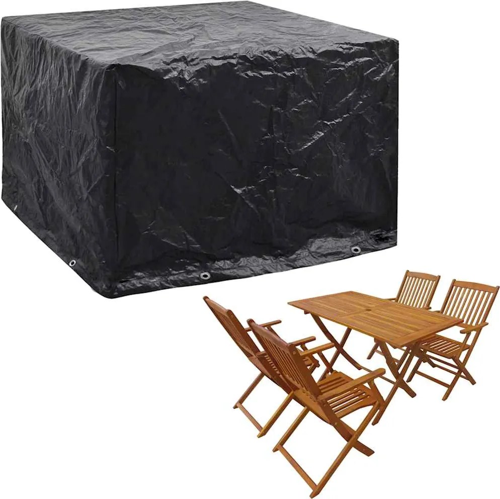 Plachty na zahradní nábytek 2 ks 8 oček 122 x 112 x 98 cm 279134