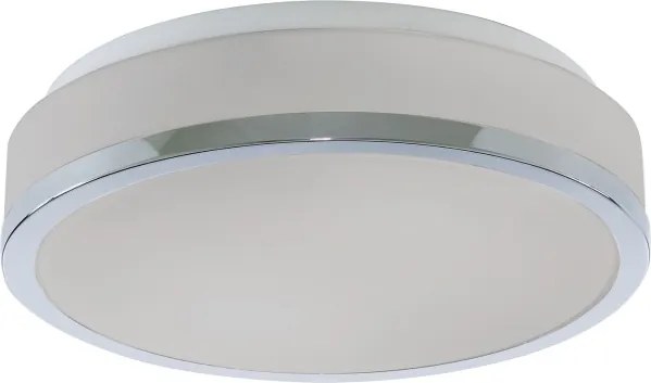 Searchlight 7039-28CC Koupelnové stropní svítidlo BENT IP44 CHROM, opálové sklo