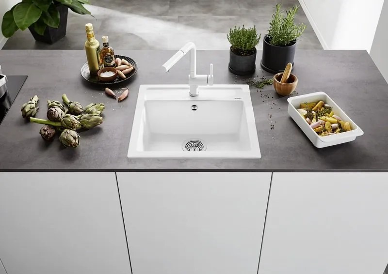 Blanco Dalago 5, silgranitový dřez 515x510x190 mm, 1-komorový, tartufo, BLA-518528