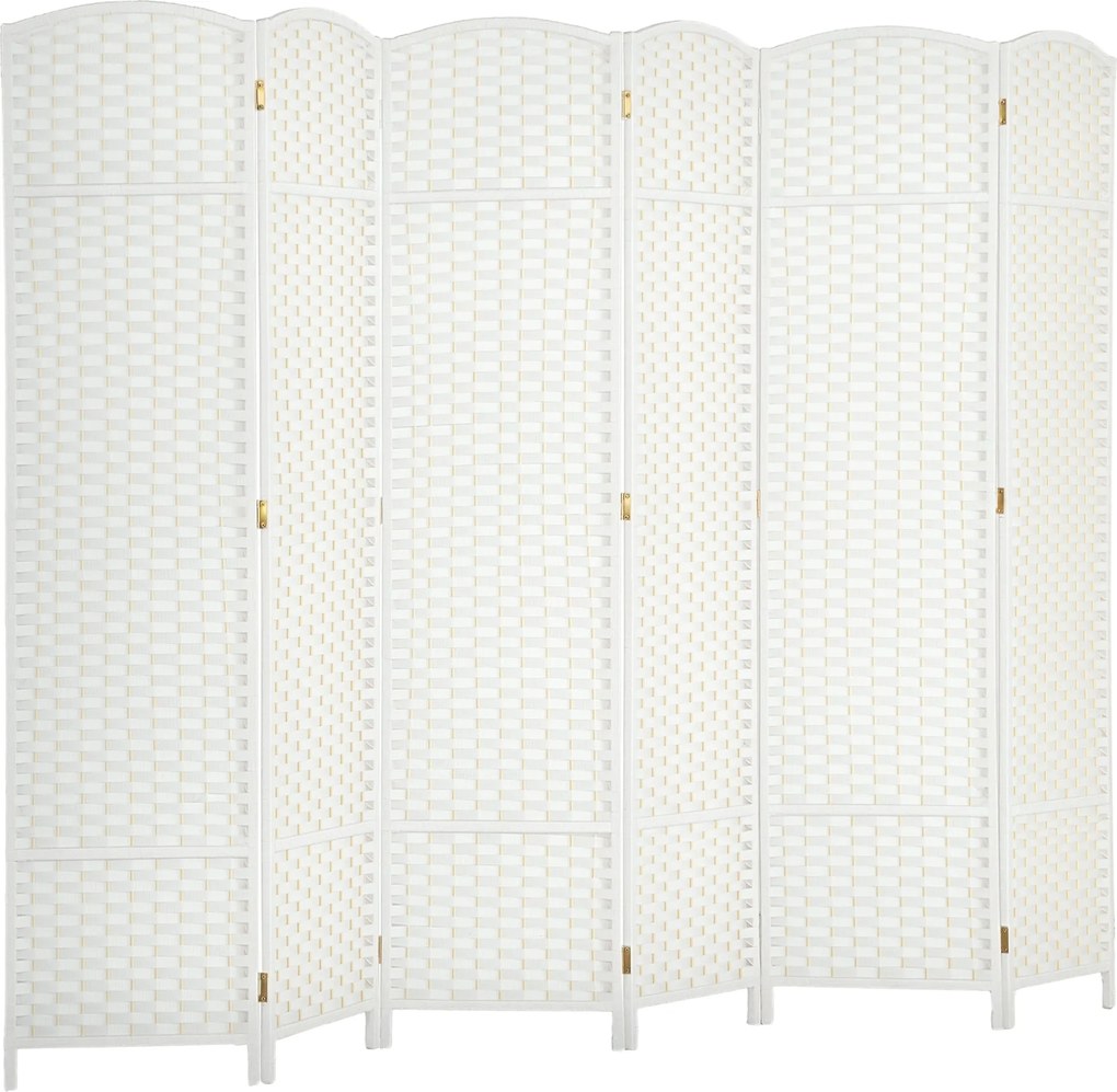HOMCOM 6-panelový rozdělovač místností 240x170 cm skládací dělicí stěna pro obývací pokoj, ložnici a kancelář | Aosom