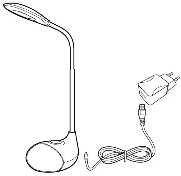 Eglo 97078 - LED Stmívatelná stolní lampa CABADO 1 1xLED/2,2W+0,3W/230V RGB