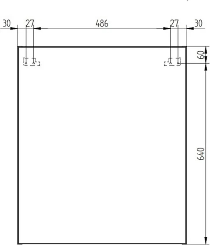 Mereo Mereo, Aira koupelnová galerka 60 cm, zrcadlová skříňka, dub Halifax, CN715GH