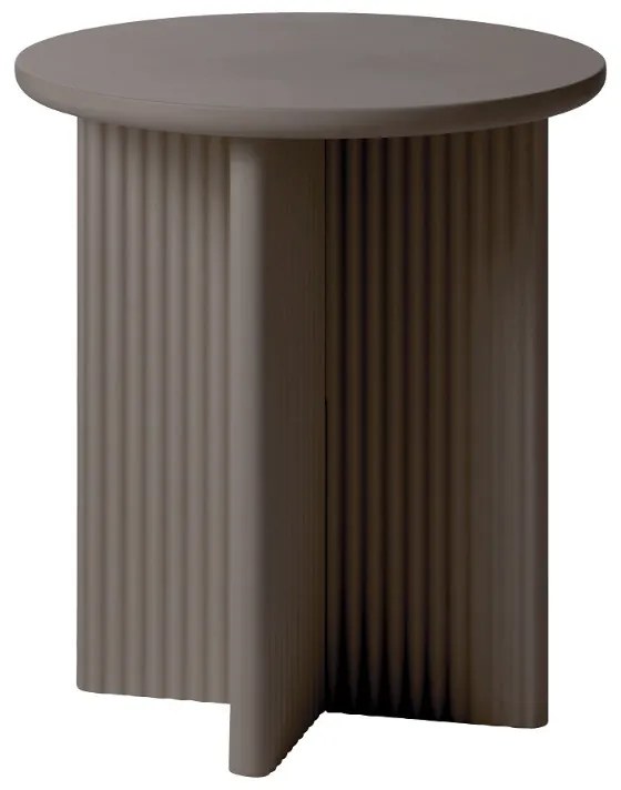 Designový odkládací stolek Dallyce 50 cm taupe