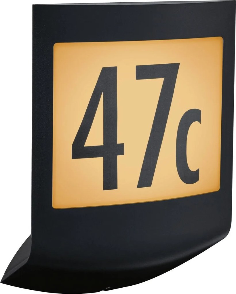 P 94509 LED venkovní nástěnné svítidlo Smart Home Zigbee Padea soumrakový senzor neláká hmyz IP44 198x71mm CCT 8,2W 230V antracit umělá hmota - PAULMANN