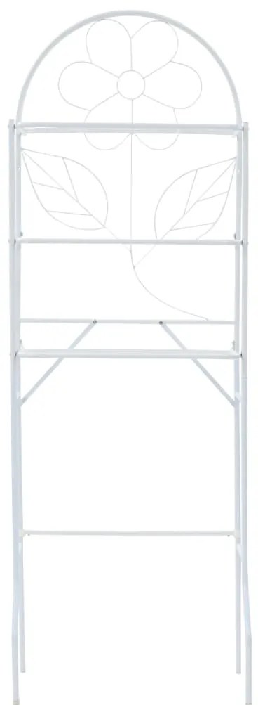 Regál do koupelny bílý 60 x 33 x 174 cm 246723