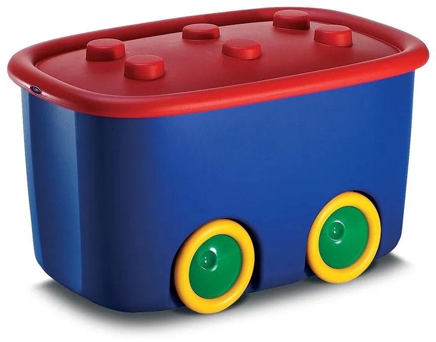 Modrý plastový dětský úložný box 58x39x32 cm Funny Box – KIS Biano.cz