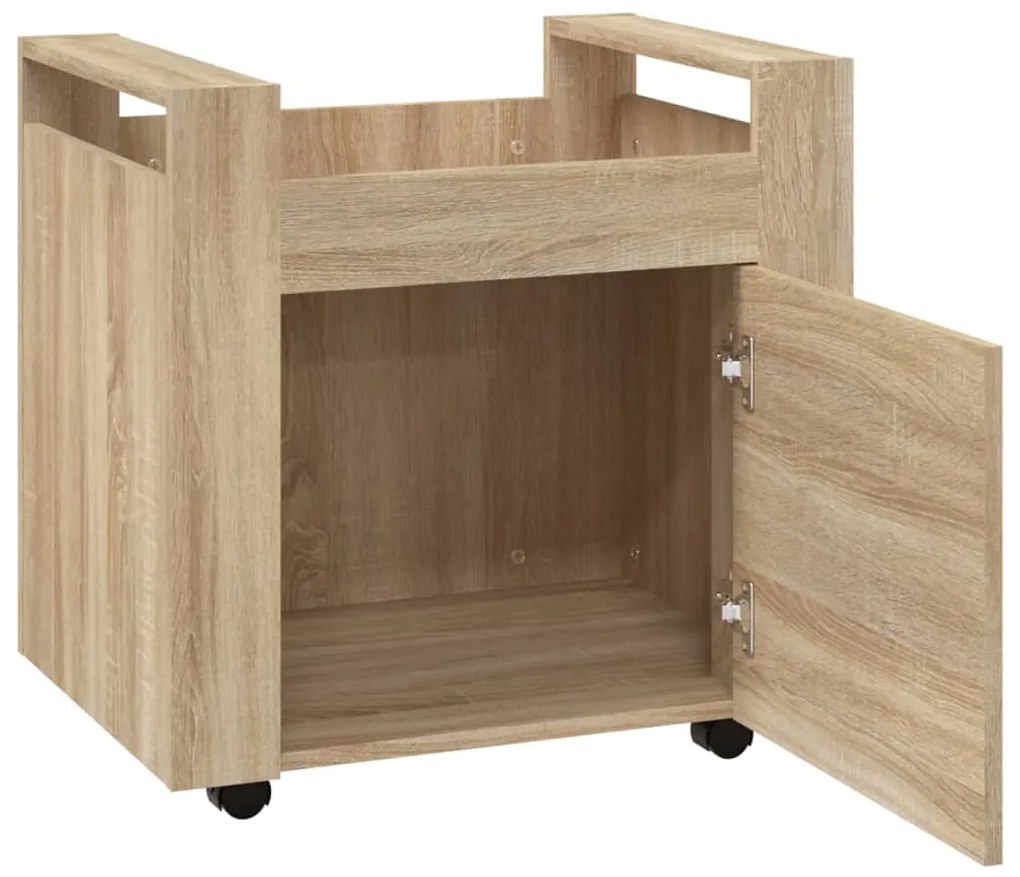 Kancelářský kontejner dub sonoma 60x45x60 cm kompozitní dřevo