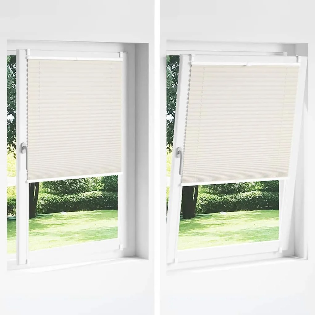 Plisovaná roleta 70 x 150 cm krémová 240631