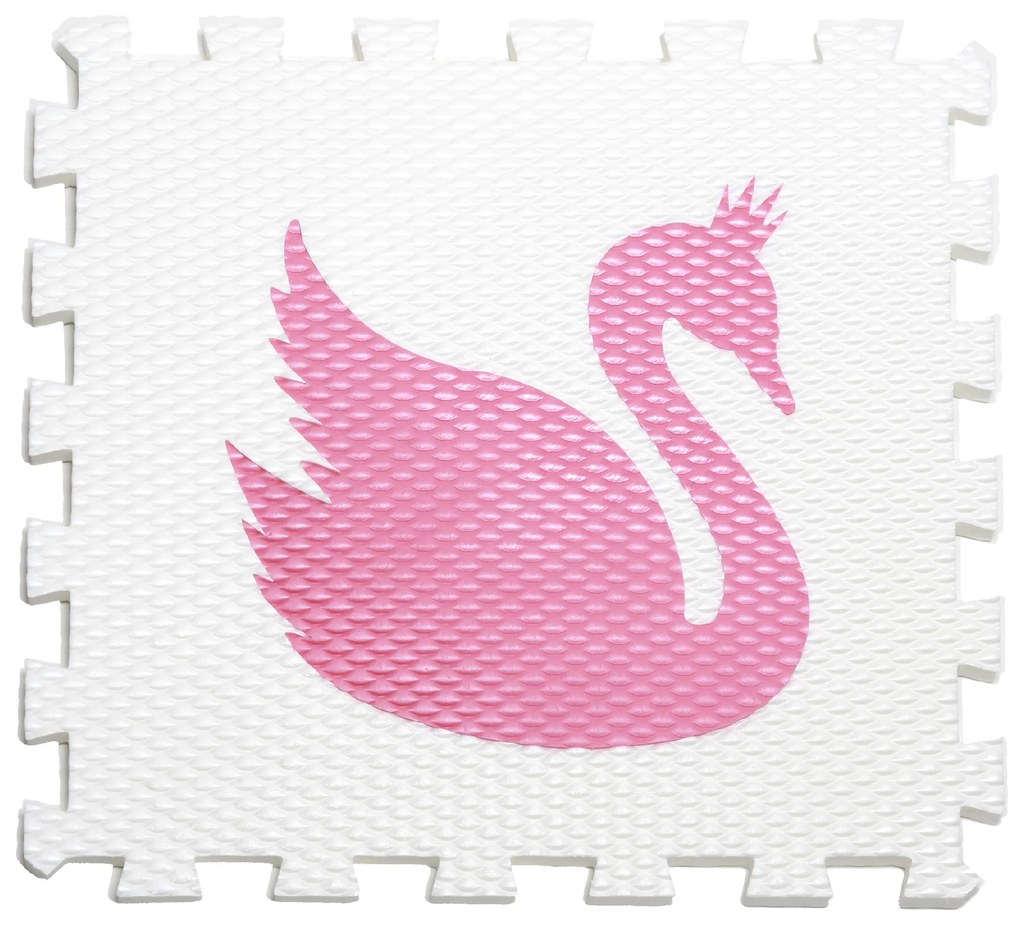 VYLEN Minideckfloor Labuť Barevná kombinace: Růžový s bílou labutí