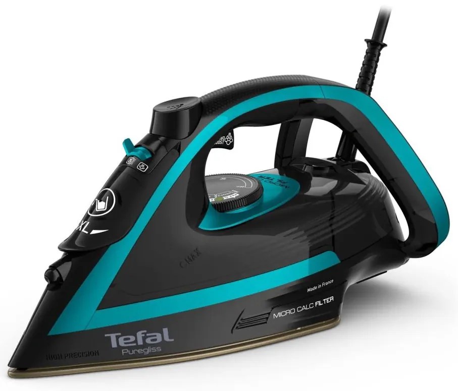 Tefal - Napařovací žehlička PUREGLISS 3000W/230V tyrkysová/černá