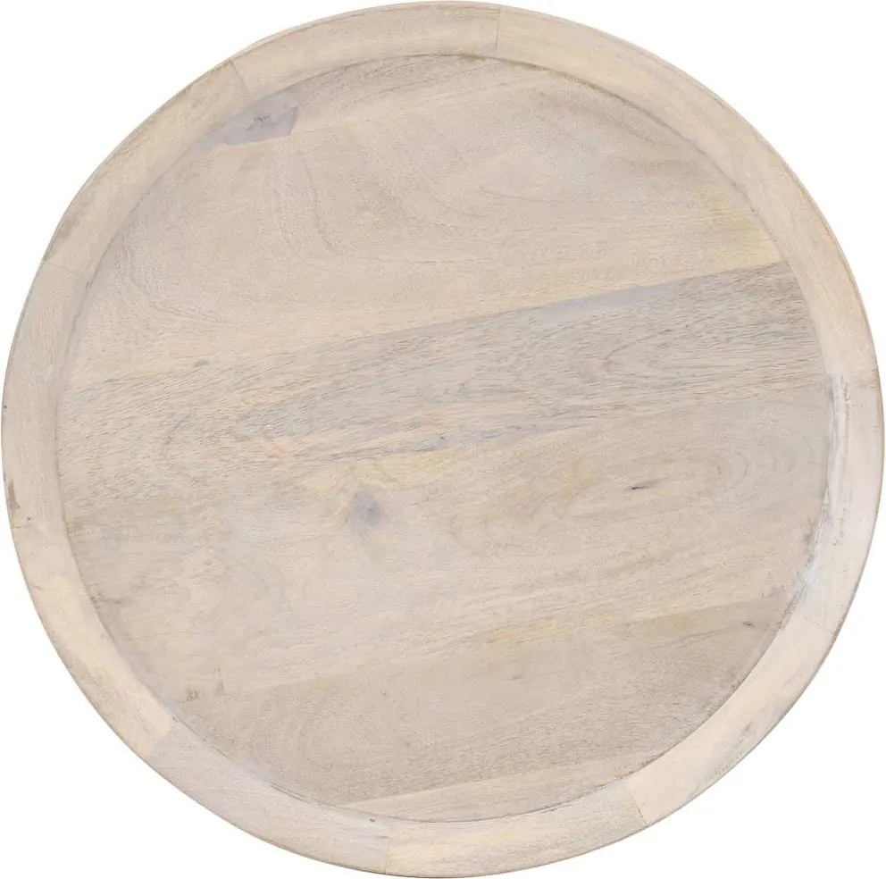Odkládací stolek Ø 60 x 75 cm masivní mangovníkové dřevo 320598