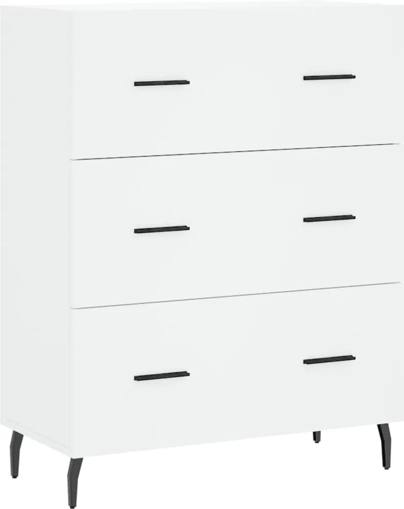 Skříň highboard bílá 69,5 x 34 x 180 cm kompozitní dřevo 3199761