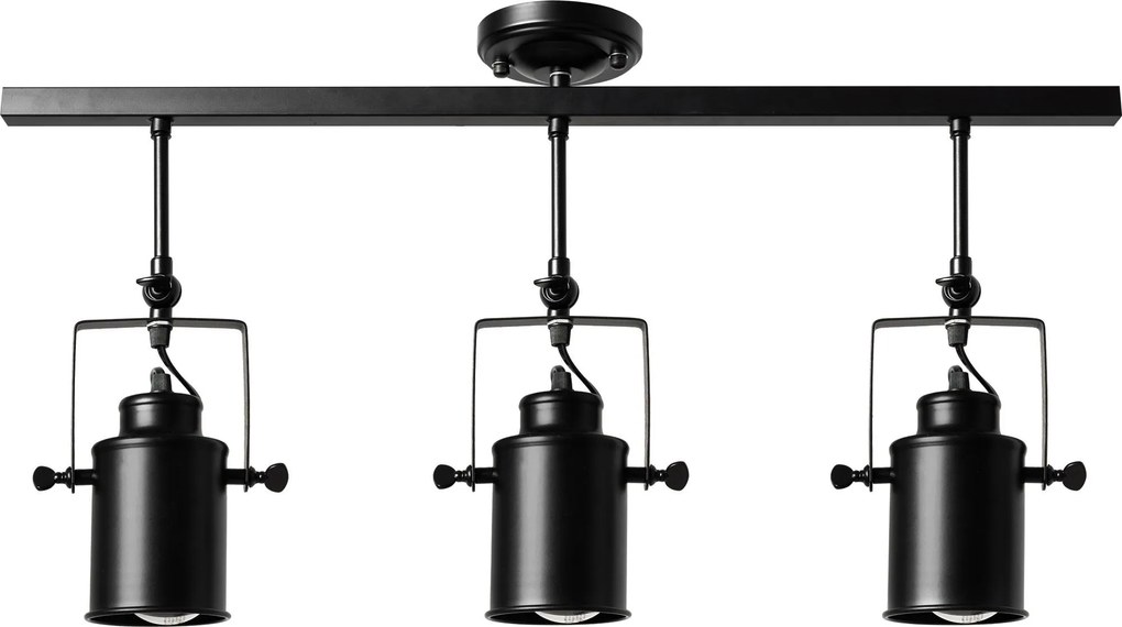 Toolight - Reflektorová lampa 3 x E27 APP487-3C, černá, OSW-00653