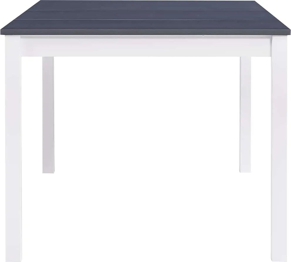 Jídelní stůl bílo-šedý 180 x 90 x 73 cm borové dřevo 283406