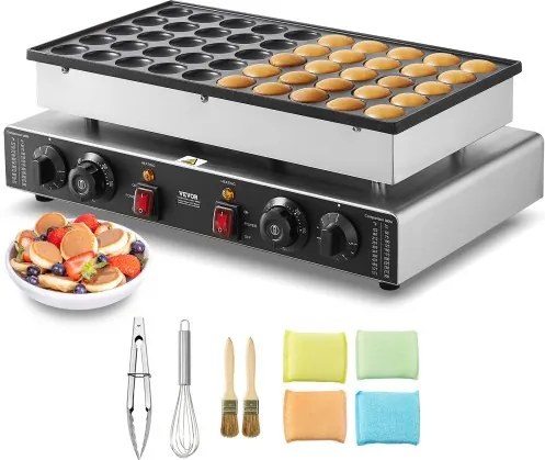 50PCS 43 mm Mini holandský palačinkář komerční Dorayaki Baker 1700 W