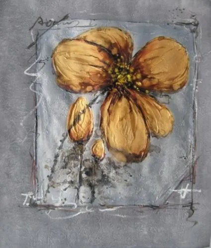 Zlatý květ - 120 x 90 cm