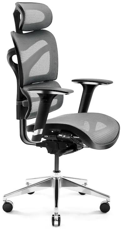 Kancelářská ergonomická židle Diablo V-Commander: černo-šedá Diablochairs