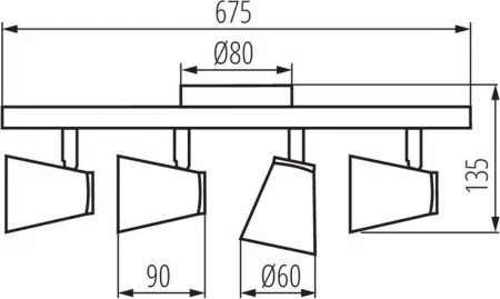 Svítidlo Kanlux ENALI EL-4I B GU10 28769