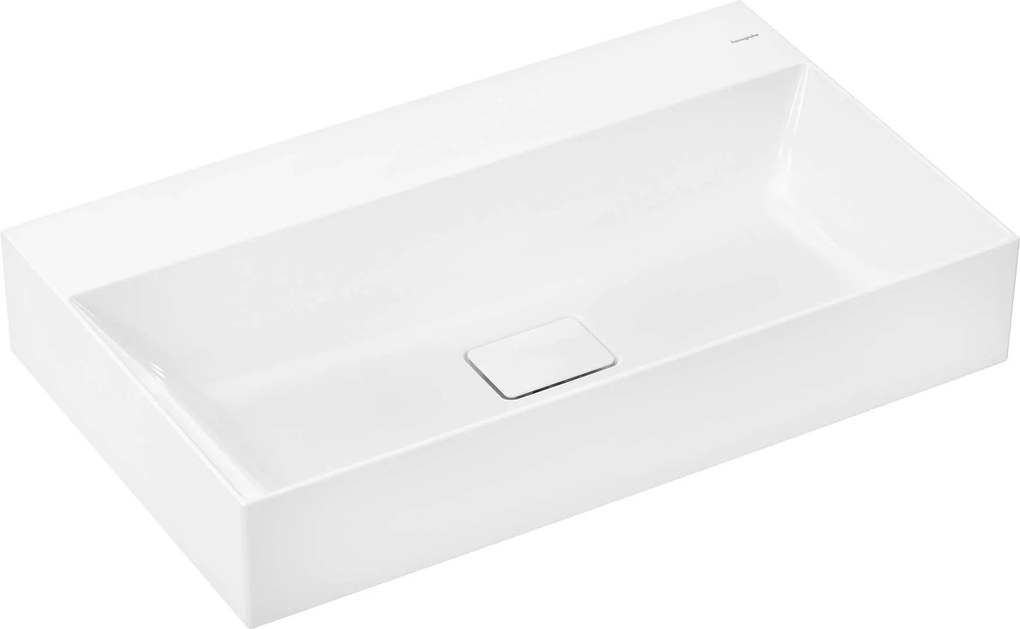 Hansgrohe Xevolos E - Umyvadlo 80x48 cm, bez přepadu, bez otvoru pro baterii, SmartClean, bílá 61099450