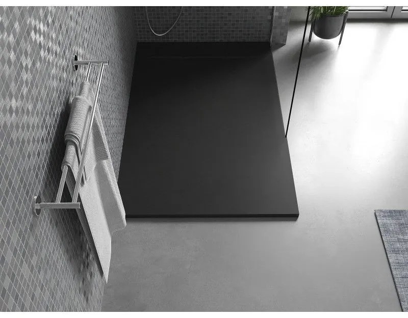 Mexen Otto, SMC obdélníková sprchová vanička 140 x 90 cm, černá, 4N709014