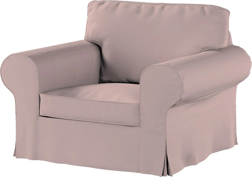 Potah na křeslo IKEA Ektorp barva růžová látka pletený vzor