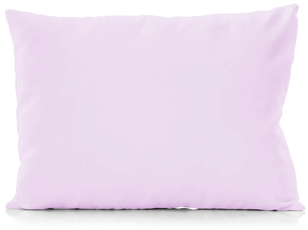 Bavlněný povlak na polštář světle fialový Rozměr: 50x70