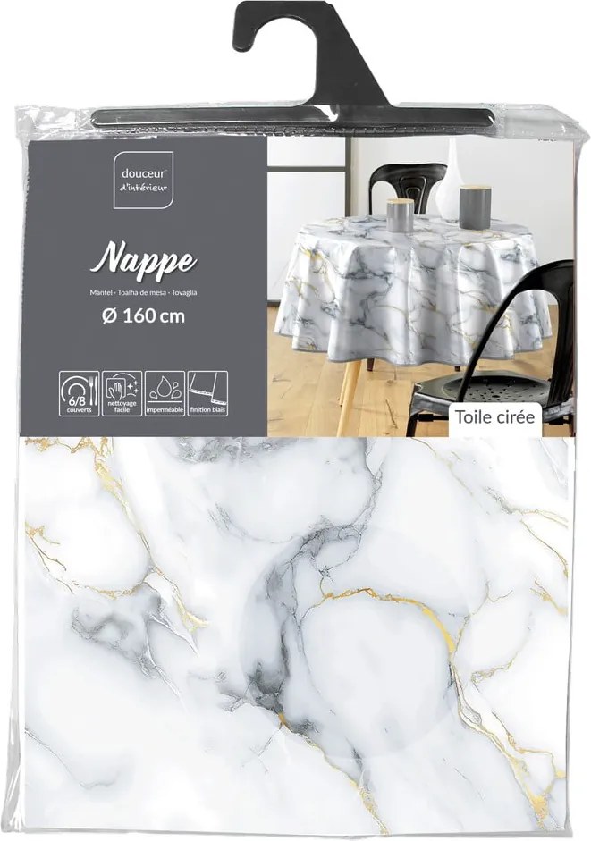 Omyvatelný ubrus ø 160 cm Marquina – douceur d'intérieur
