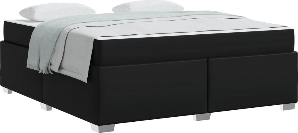 Rám postele Černá 180 x 200 cm PVC 3399246