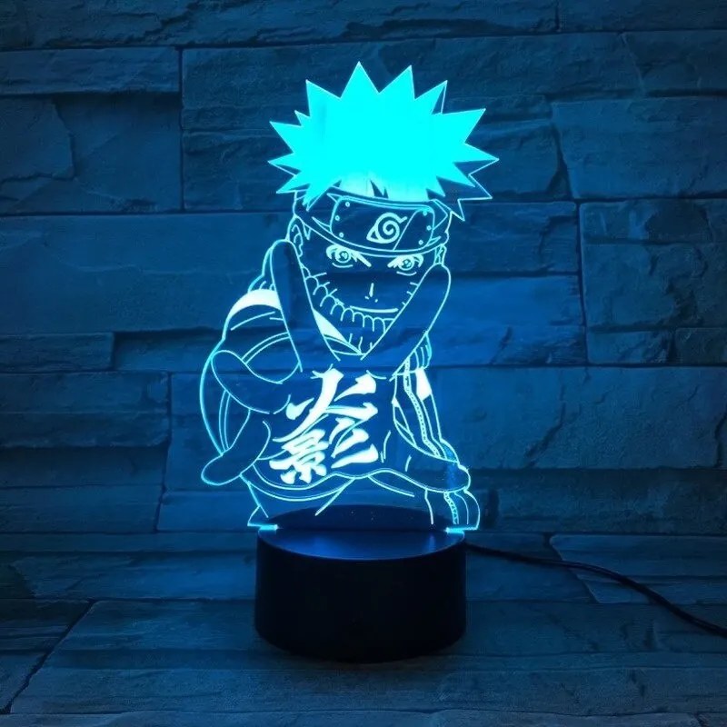 3D LED Lampička Naruto Uzumaki