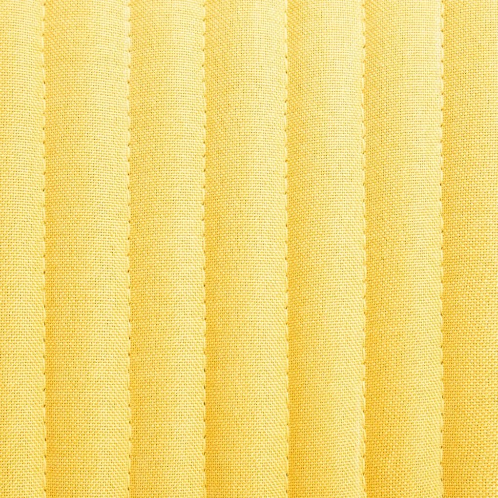 Jídelní židle 4 ks žluté textil,  277108