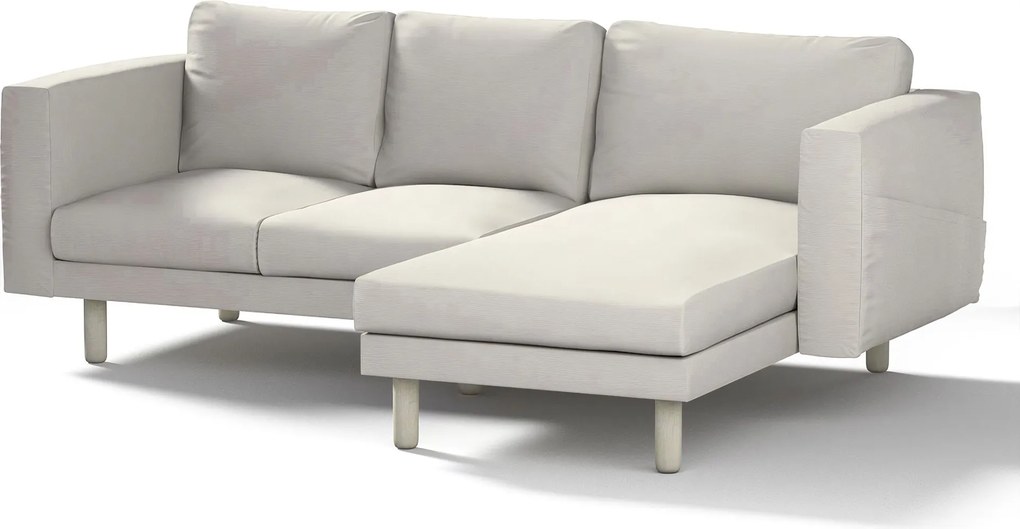 Potah na pohovku IKEA Norsborg 3-místná se šezlongem barva šedá