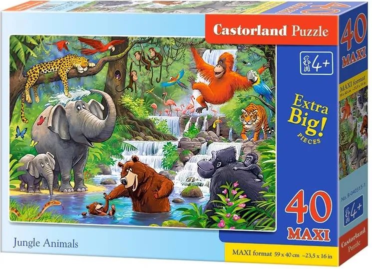 Tomido Puzzle MAXI Jungle Animals 40 dílků