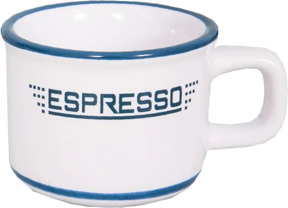 Bílý keramický hrníček na espresso Antic Line Tasse