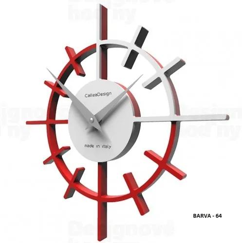CalleaDesign 10-018 Crosshair světle červená-64 - ral3020 29cm nástěnné hodiny