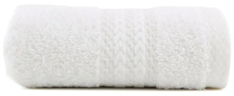 Bílý ručník z čisté bavlny Sunny, 30 x 50 cm
